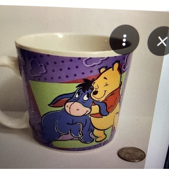 Disney | Dining | Disney Winnie The Pooh Eeyore Purple Green Mug 997 In ...